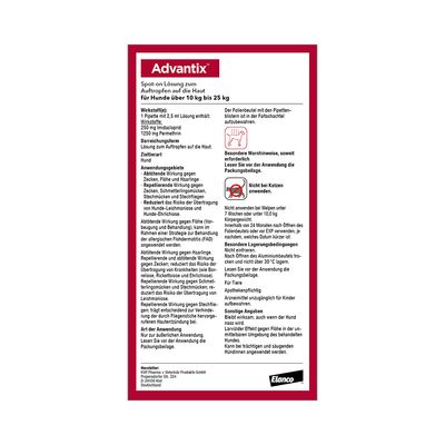 Advantix® 250 Spot-on für Hunde, von 10 - 25 kg kaufen | zooplus