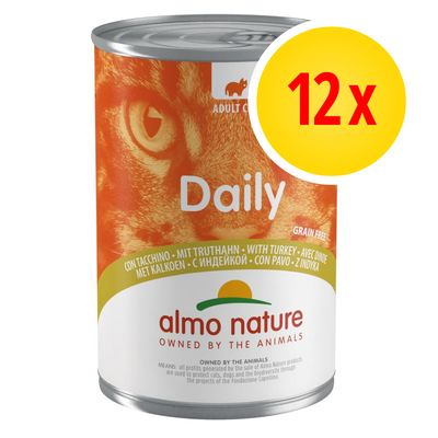 Almo Nature Daily Menu Voordeelpakket Kattenvoer 12 x 400 g voor ...