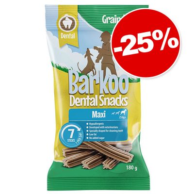 Barkoo Dental Snacks SANS CÉRÉALES : 25 % de remise ! | zooplus
