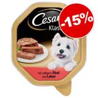 Cesar pour chien 14 x 150 g ou 24 x 100 g : 15 % de remise
