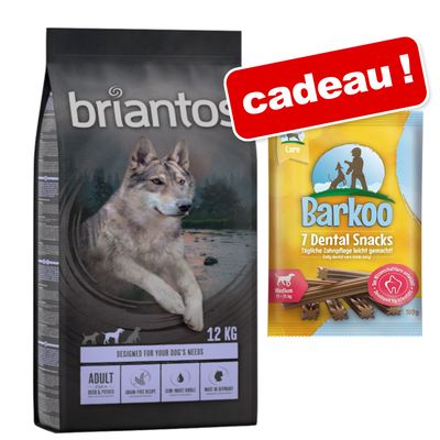 Briantos 12 / 14 kg pour chien + Barkoo dental snacks ! | zooplus