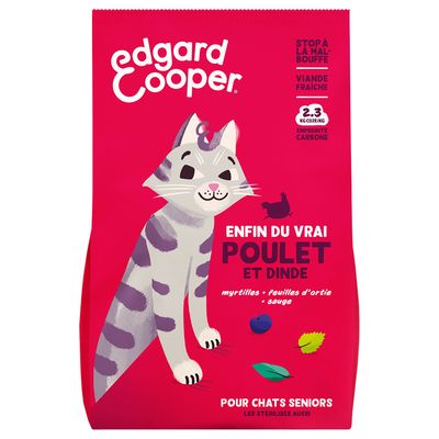 Edgard & Cooper Senior kip en kalkoen kattenvoer | zooplus