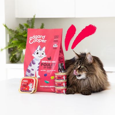 Edgard & Cooper Senior poulet, dinde pour chat | zooplus