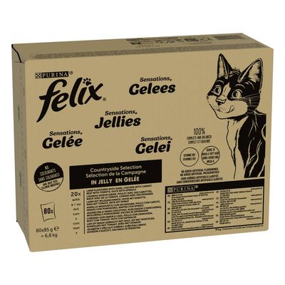Felix Fantastic 80 x 85 g - Jumbopack al mejor precio en zooplus