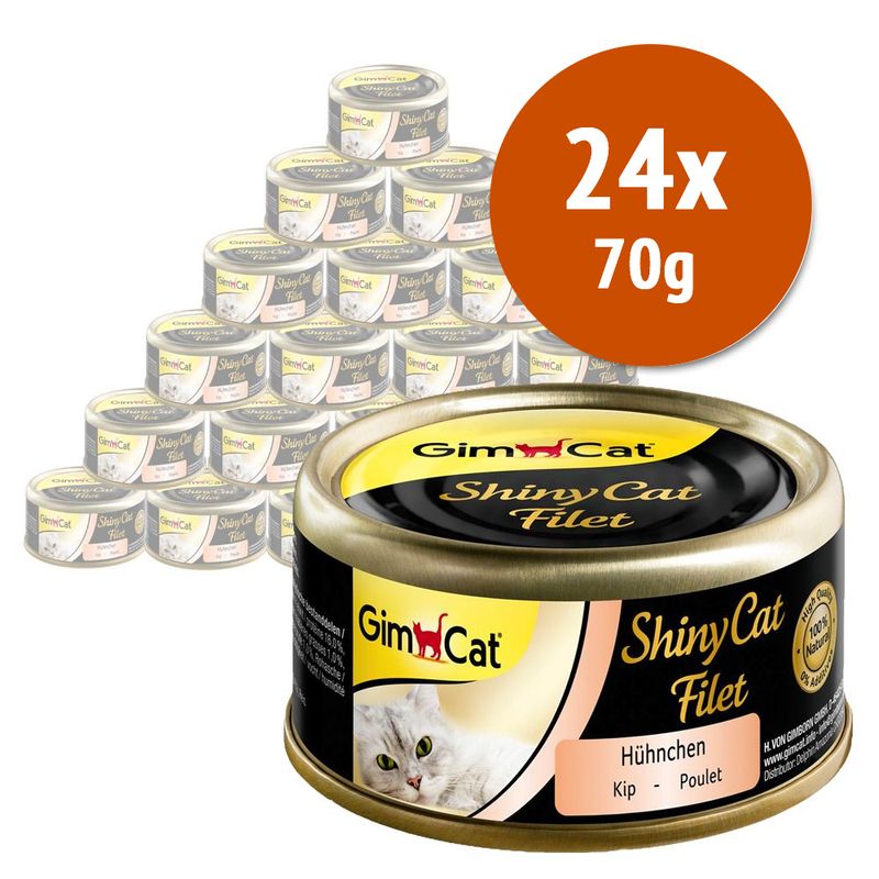 Recensioni GimCat ShinyCat Filetto 24 x 70 g | zooplus