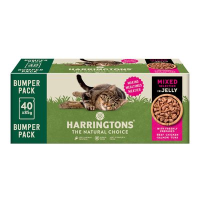 Harringtons Complete Grain-free Adult Cat – Mixed Selection in Jelly ...