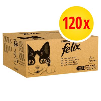 Jumbopack: Felix Pouches 120 x 100 g bij Bitiba