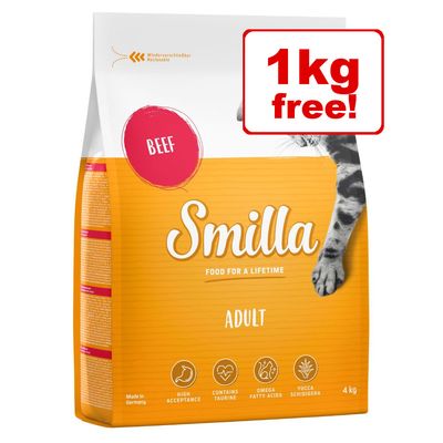4kg Smilla Dry Cat Food - 3kg + 1 kg Free!* | zooplus.co.uk