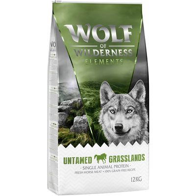 12kg Wolf of Wilderness Dry Dog Food + 6 x 300g Classic Mixed Pack Wet ...