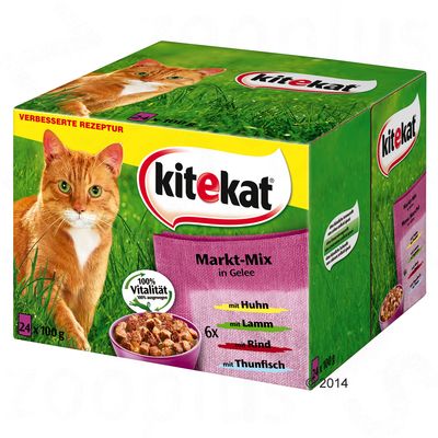 Kitekat 24 x 100 g - Sachets fraîcheur pour chat - zooplus