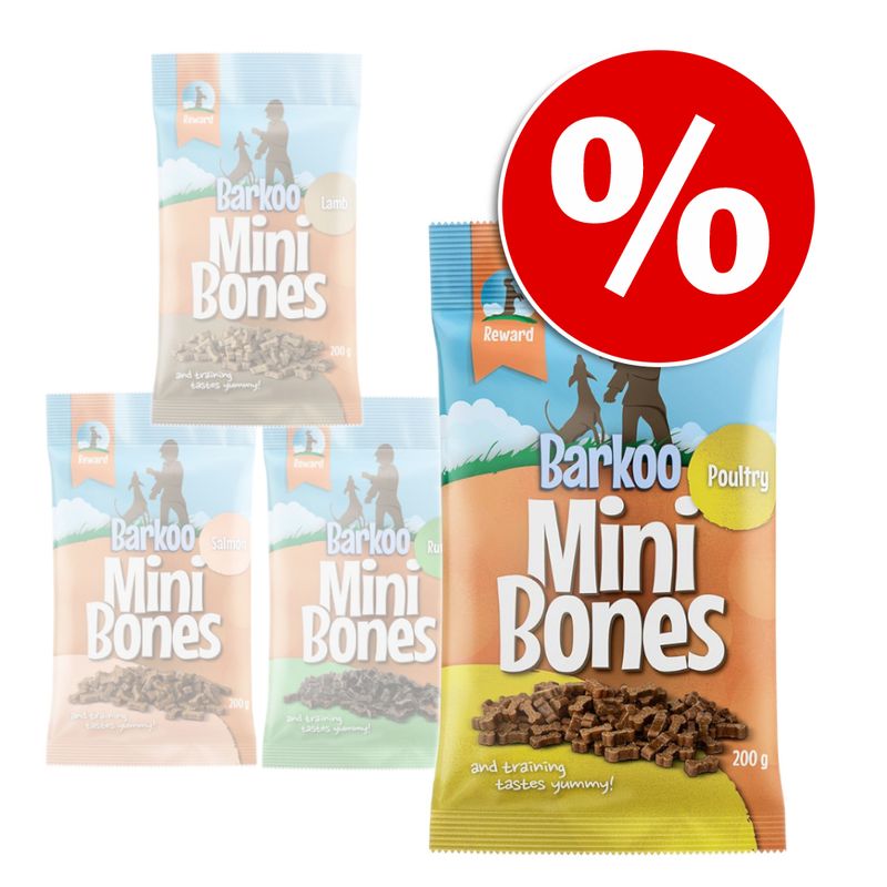 Avis clients sur Lot Barkoo Mini Bones 4 x 200 g ou 8 x 200 g pour ...