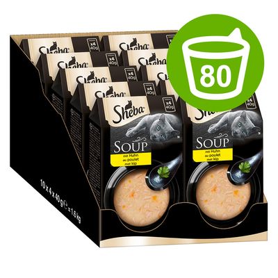 Mégapack Sheba Classic Soup 80 x 40 g pour chat pas cher