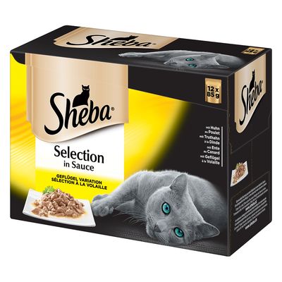 Multipack Sheba 10 x 85 g + 2 sachets offerts ! | zooplus