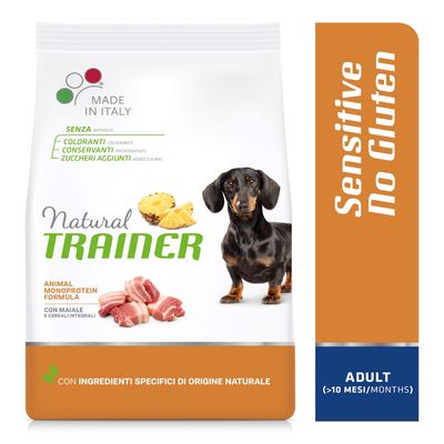 Natural Trainer Sensitive No Gluten Adult Small Maiale in super offerta ...