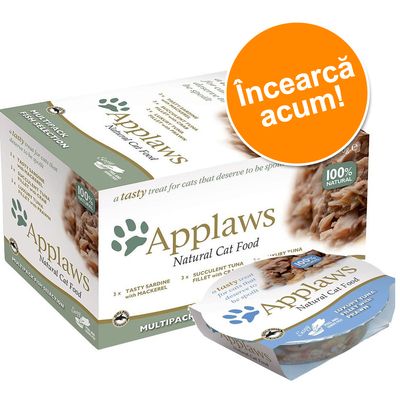 Pachet asortat Applaws Cat Pot 8 x 60 g : cumpără ieftin | zooplus.ro