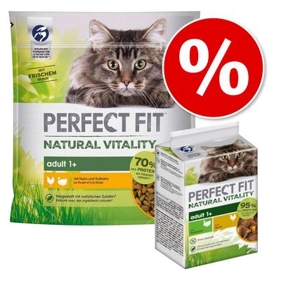 Perfect Fit Natural Vitality 6x650g + 6x50g Ειδική Τιμή! zooplus