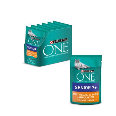 Purina ONE Senior 7+, 6 x 85 g | tanio w zooplus