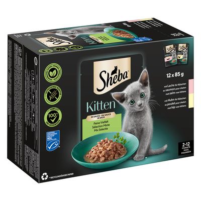 Sheba Kitten Sélection mixte 12 x 85 g pour chaton | zooplus