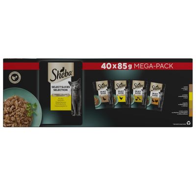 Sheba Pouches Select Slices 40 x 85g | Top deals at zooplus!