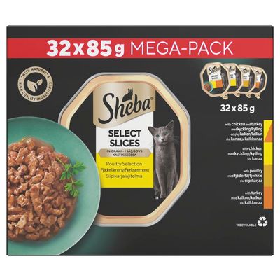 Sheba Select Slices Mixed Pack Trays Wet Cat Food | Top deals!