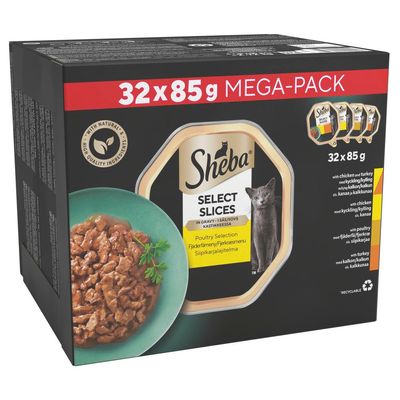 Sheba Select Slices Mixed Pack Trays Wet Cat Food | Top deals!