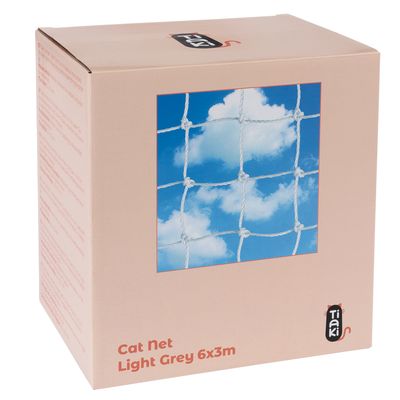 TIAKI cat safety net with wire reinforcement, light gray | zooplus