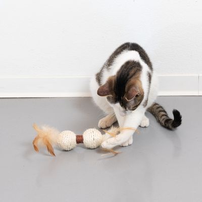 TIAKI cat toy sisal dumbbell set | zooplus