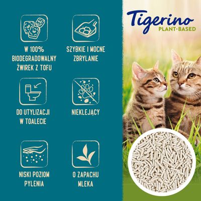 Tigerino Plant-Based, na bazie tofu - zapach mleka | w zooplus