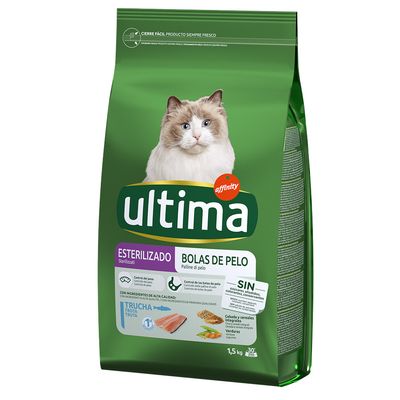 Ultima Cat Sterilized Hairball con Trota secco gatto | zooplus