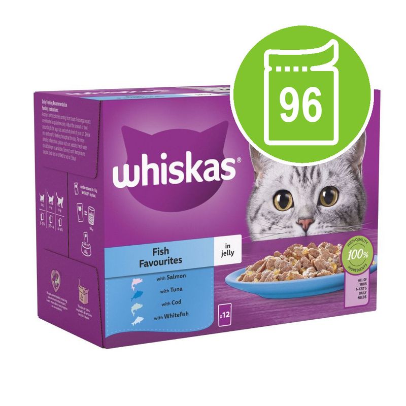 Whiskas 1+ Pouches Mega Pack 96 x 85 / 100g* reviews | zooplus.co.uk