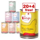 24 x 410g Feringa Pure Meat Menu Wet Cat Food - 20 + 4 Free!*